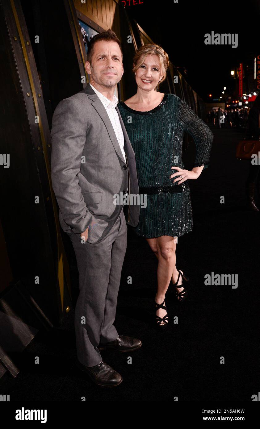 Director Zack Snyder, left, and producer Deborah Snyder attend the ...