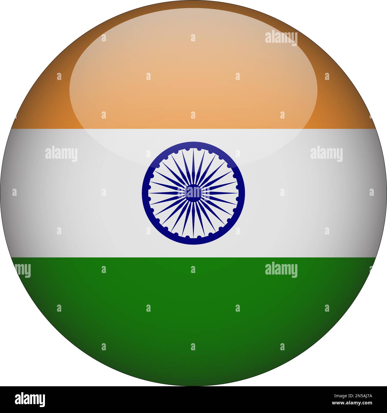 India 3D Rounded Flag Icon Button Vector Stock Vector Image & Art - Alamy