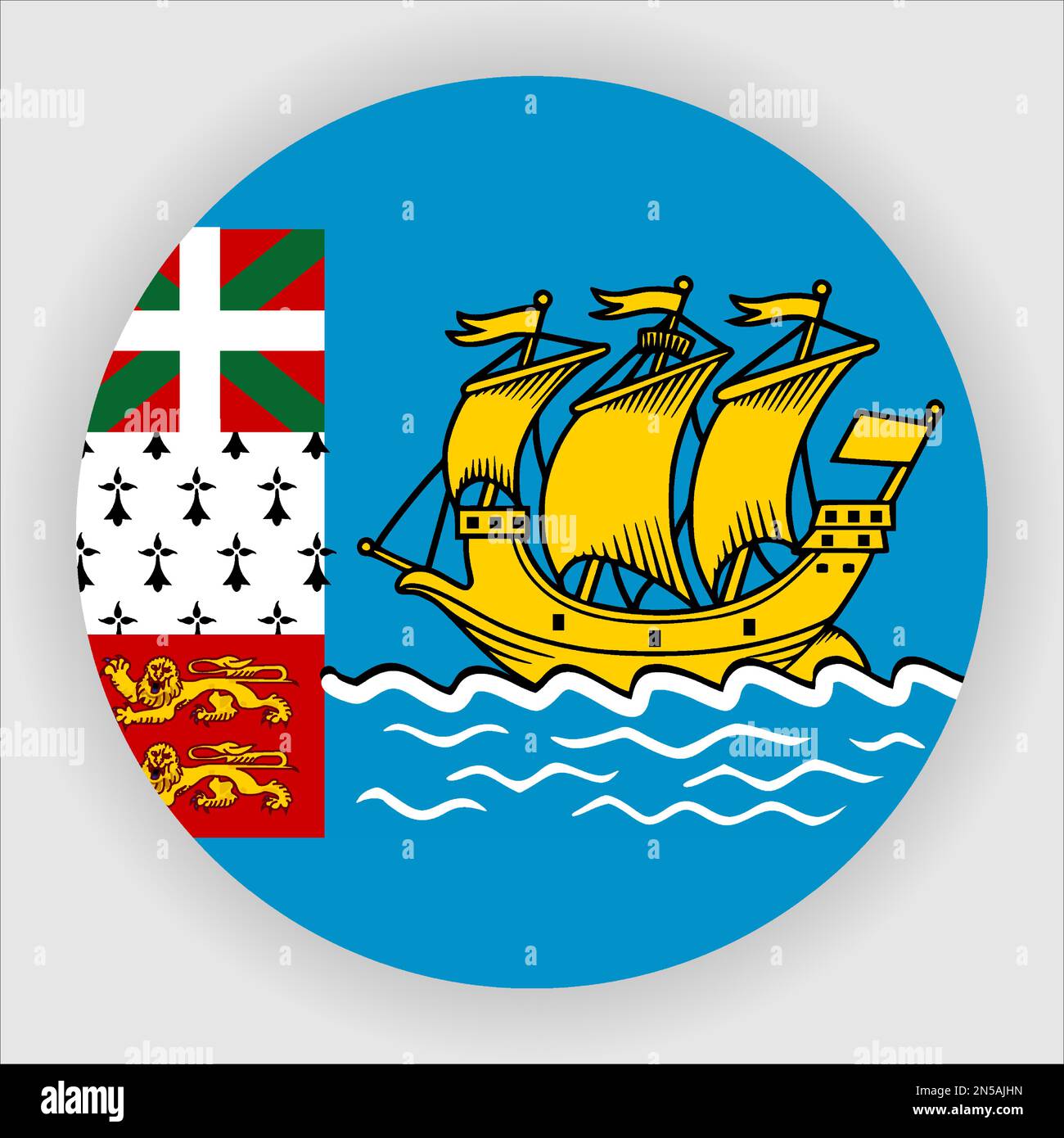 Saint pierre vector outline map hi-res stock photography and images - Alamy