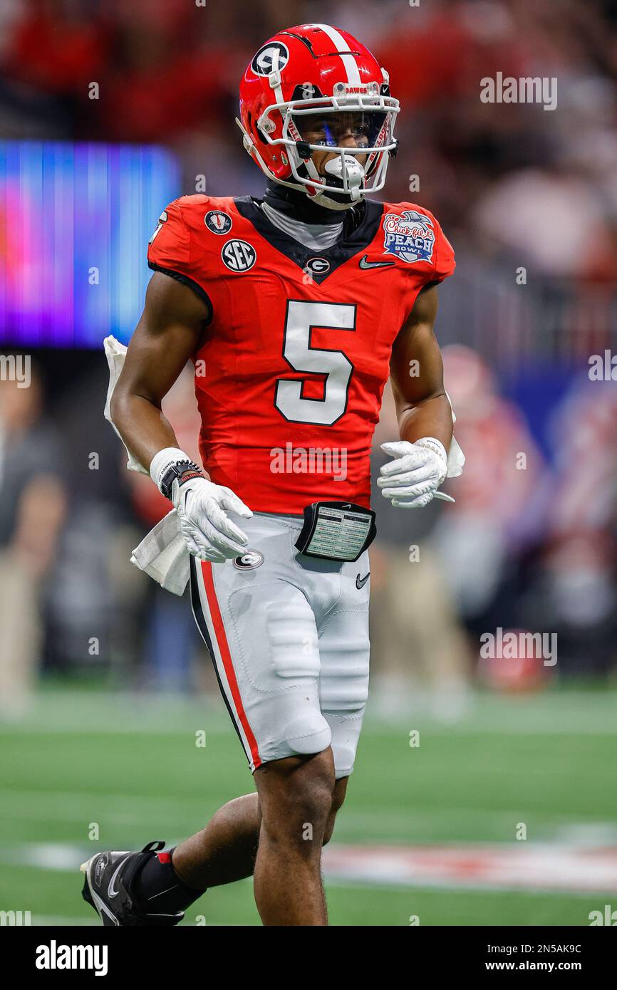 December 31, 2022: Georgia's Adonai Mitchell (5) in action during the ...