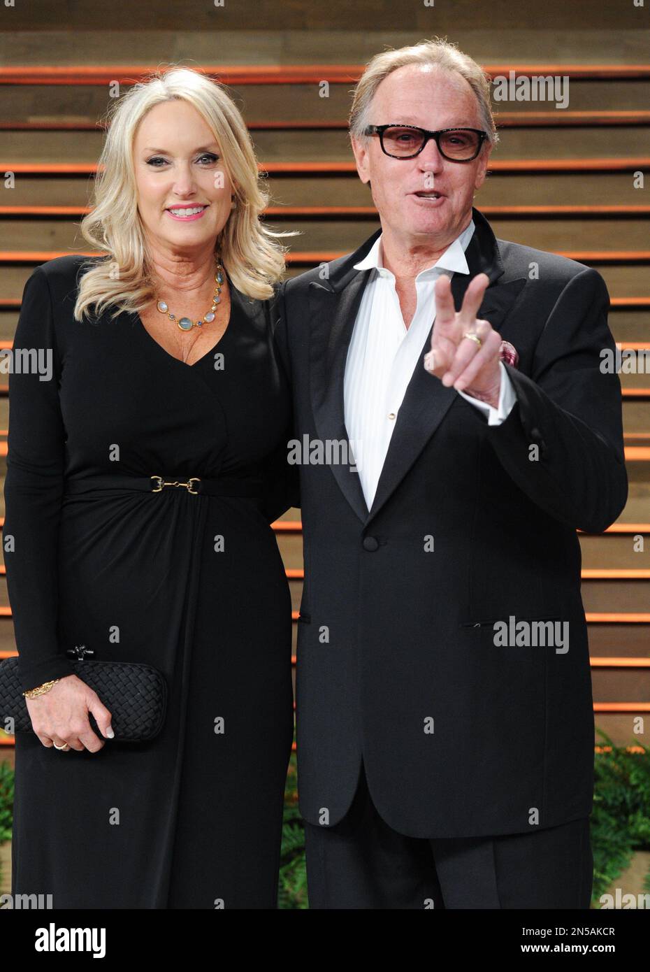 Actor Peter Fonda and wife Margaret Fonda attend the 2014 Vanity Fair ...