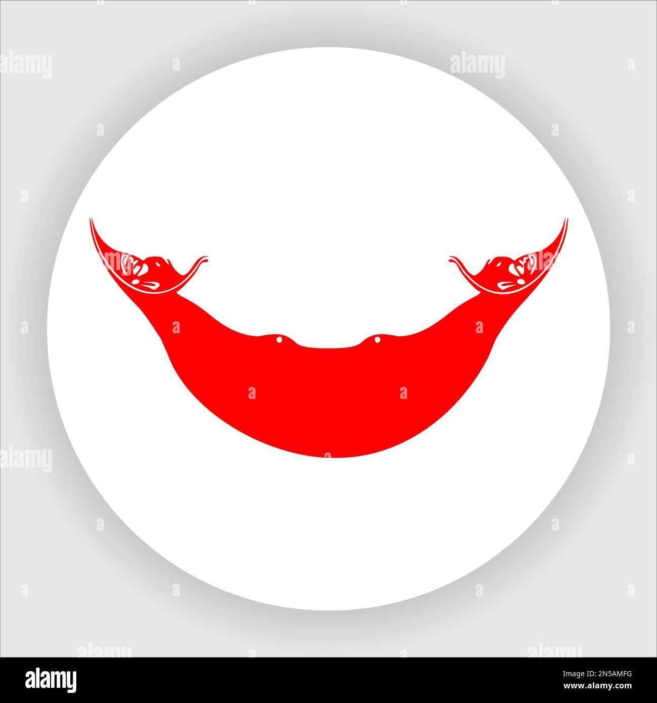 Easter Island Flat Rounded Flag Icon Button Vector Stock Vector Image