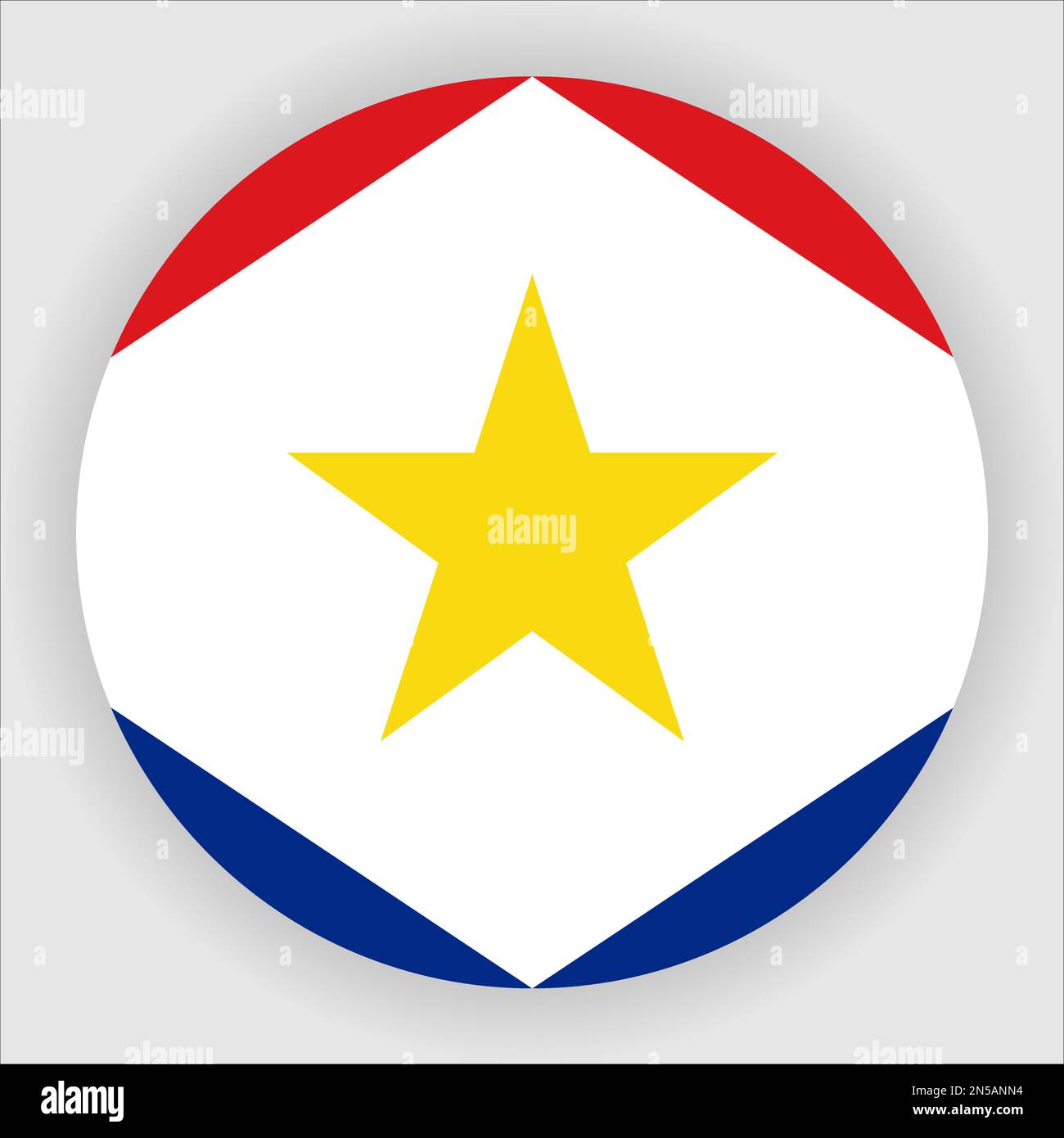 Saba Flat Rounded Flag Icon Button Vector Stock Vector Image And Art Alamy