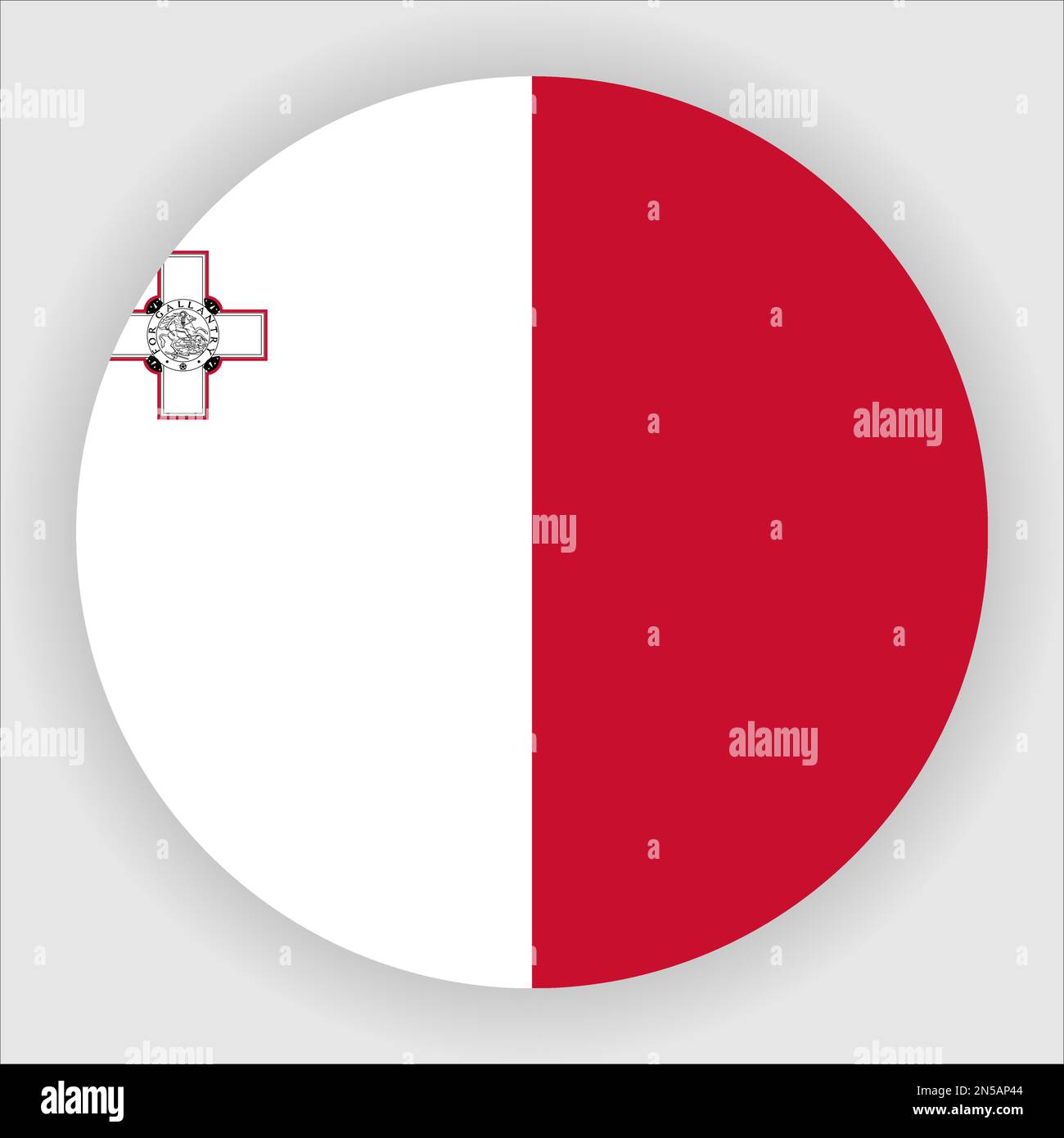 Malta Flat Rounded Flag Icon Button Vector Stock Vector Image & Art - Alamy