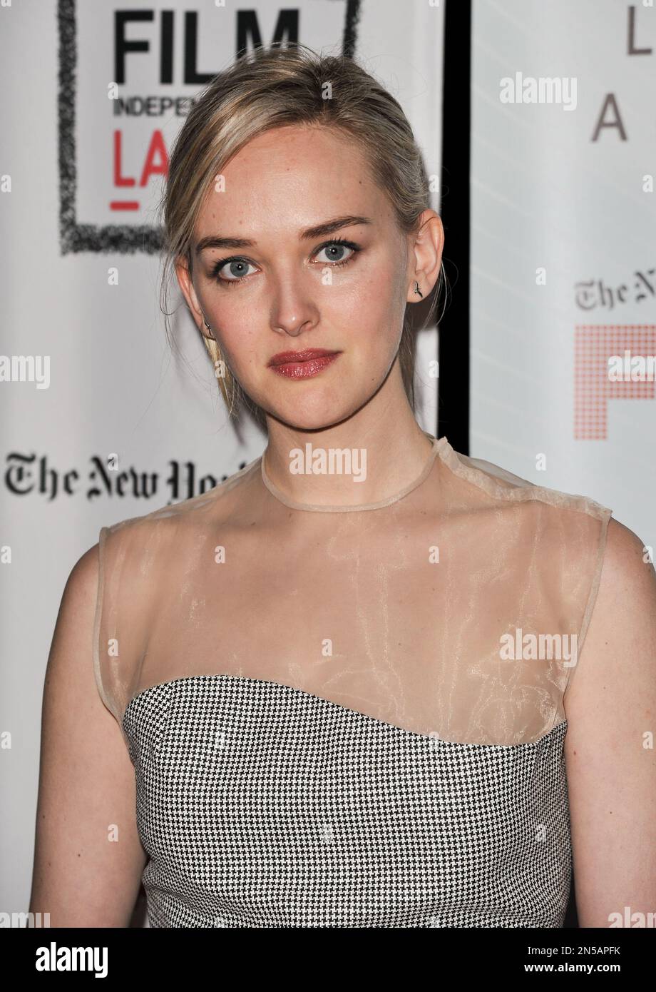 Jess Weixler arrives at the LA Premiere Screening of "The Face of Love ...