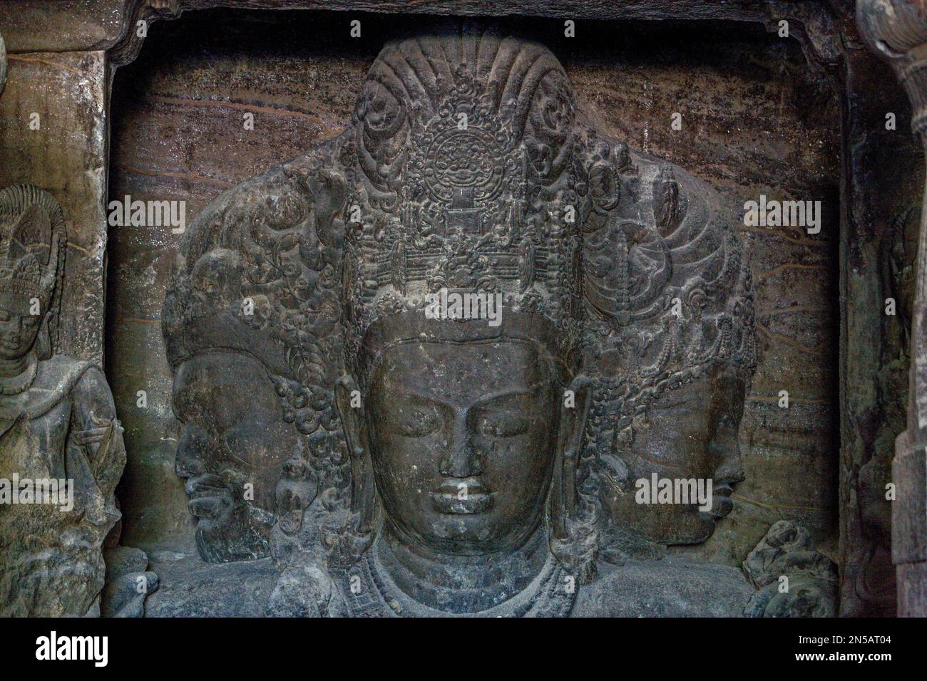 12 12 2006 Elephanta Caves Trimurti Sculpture 2nd century BC Gharapuri ...