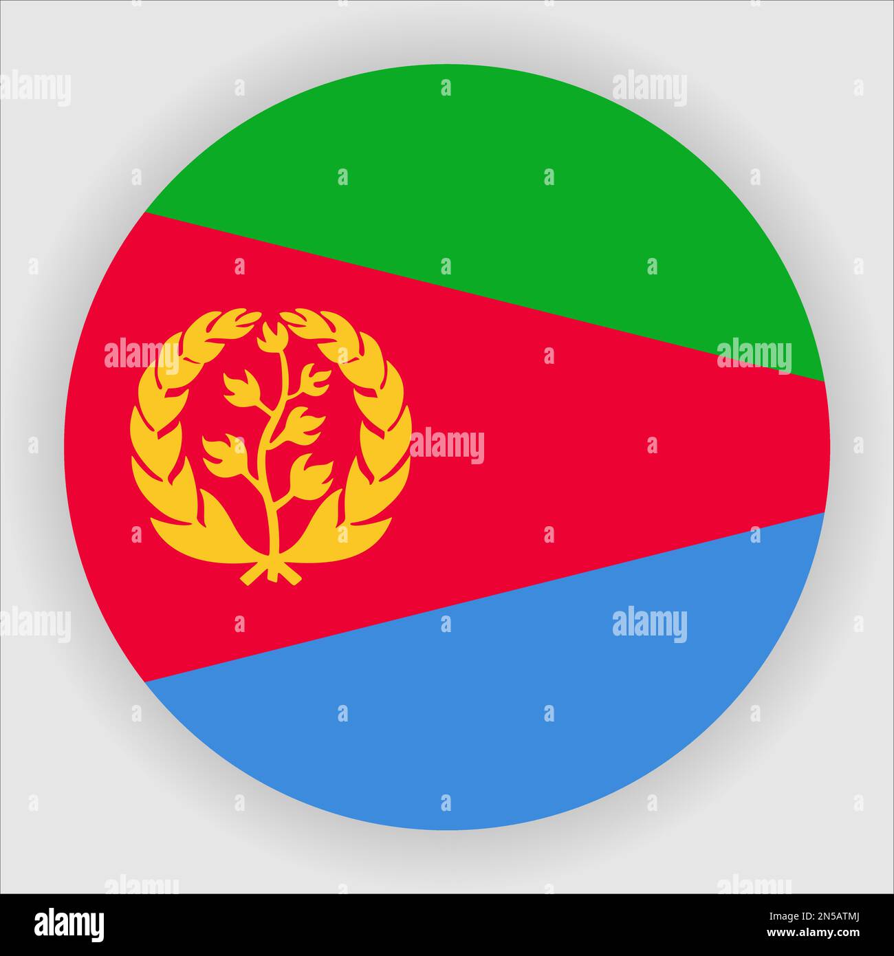 Eritrea Flat Rounded Flag Icon Button Vector Stock Vector Image & Art - Alamy