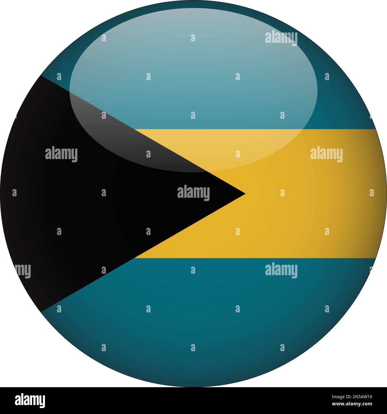 Bahamas 3D Rounded Flag Icon Button Vector Stock Vector Image & Art - Alamy