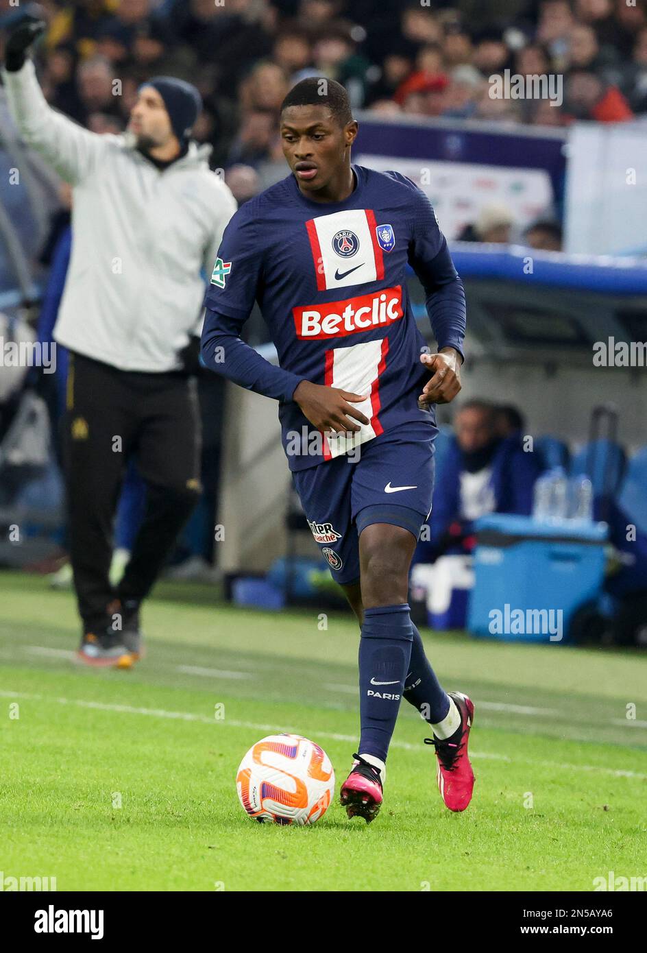 Nuno Mendes of PSG during the French Cup round of 16 football match ...