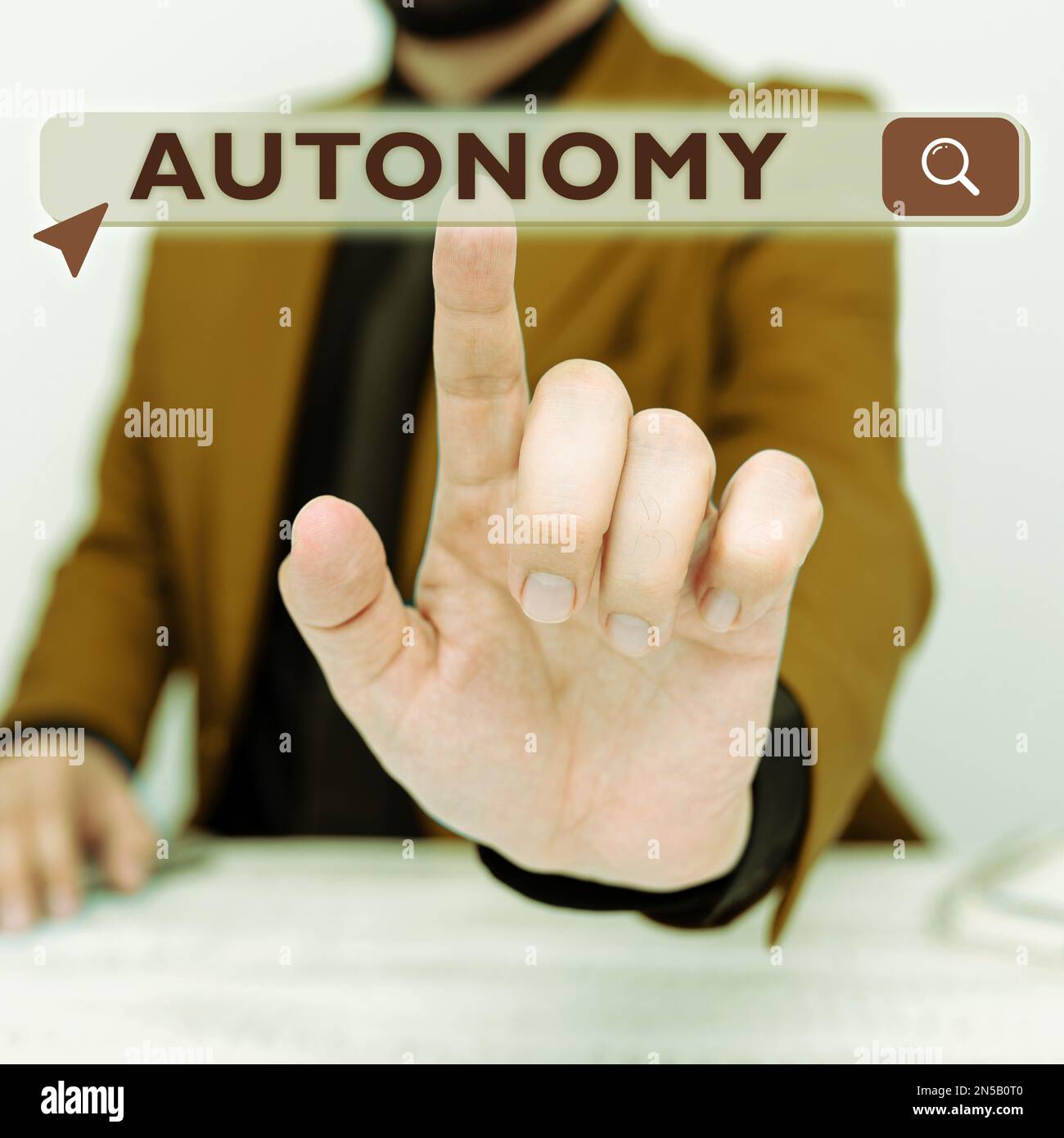 Conceptual Display Autonomy Concept Meaning Vehicle That Can Guide Itself Without Human