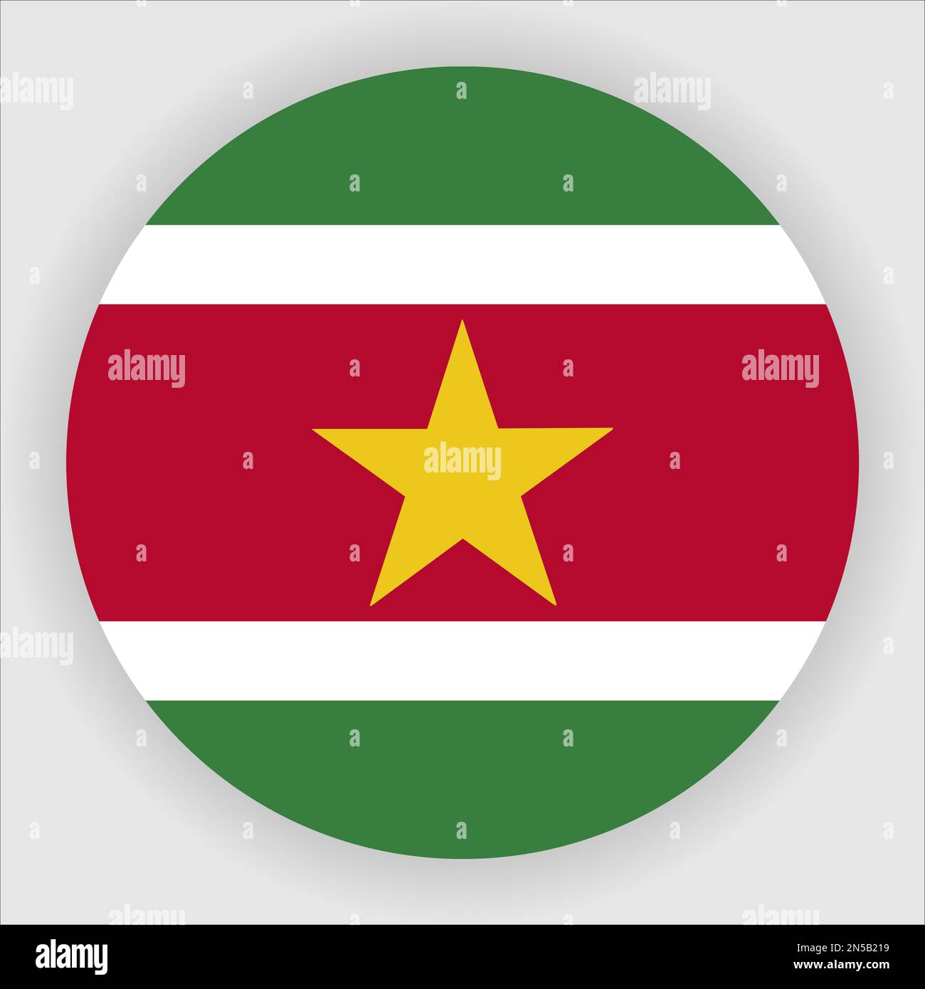 Suriname Flat Rounded Flag Icon Button Vector Stock Vector Image And Art