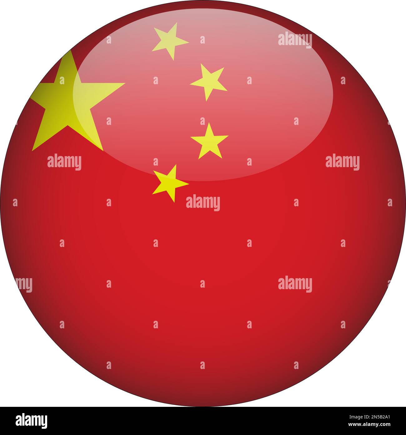 China 3D Rounded Flag Icon Button Vector Stock Vector Image & Art - Alamy