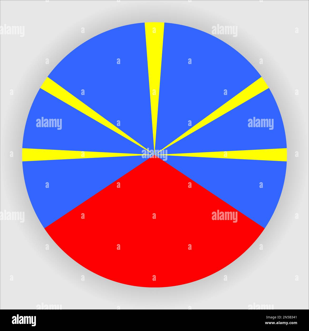 Reunion Flat Rounded Flag Icon Button Vector Stock Vector Image & Art ...