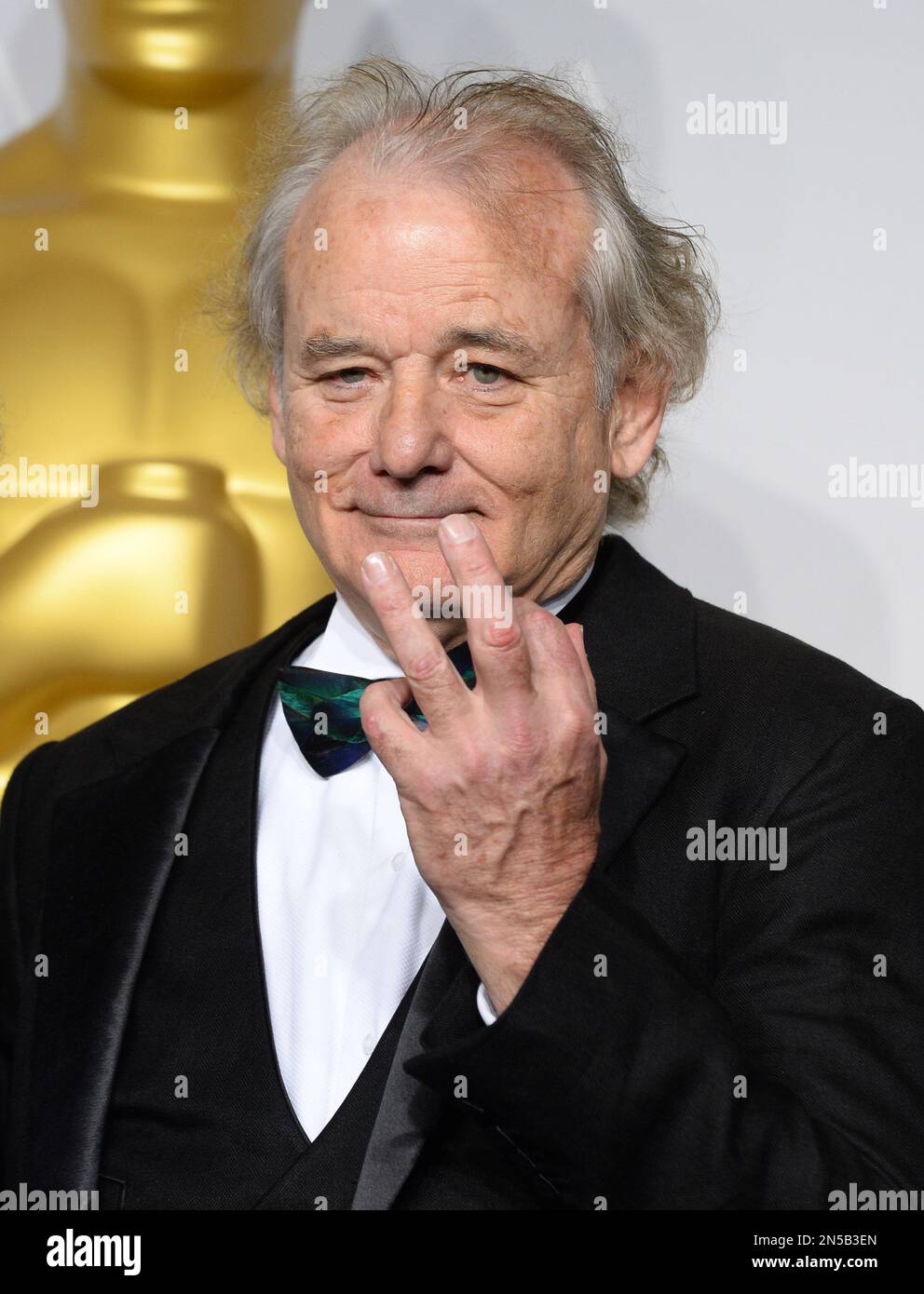 Bill Murray poses in the press room during the Oscars at the Dolby ...