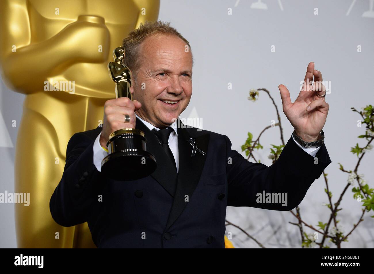 Chris Munro poses in the press room with the Best Achievement in Sound ...