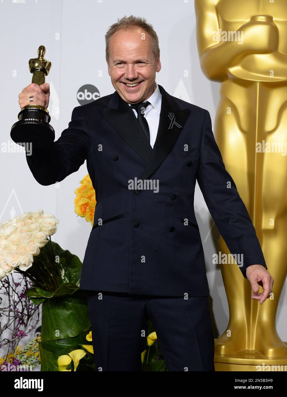 Chris Munro poses in the press room with the Best Achievement in Sound ...