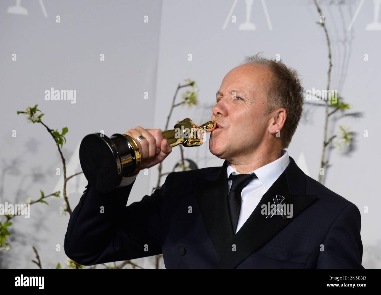 Chris Munro poses in the press room with the Best Achievement in Sound ...