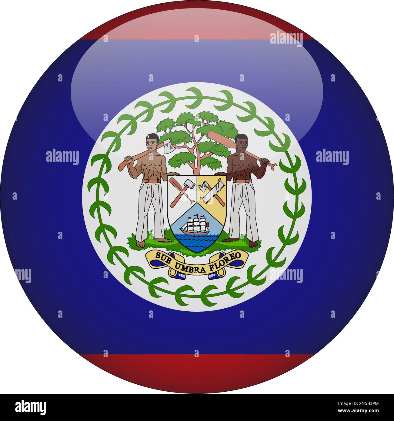 Belize 3D Rounded Flag Icon Button Vector Stock Vector Image & Art - Alamy