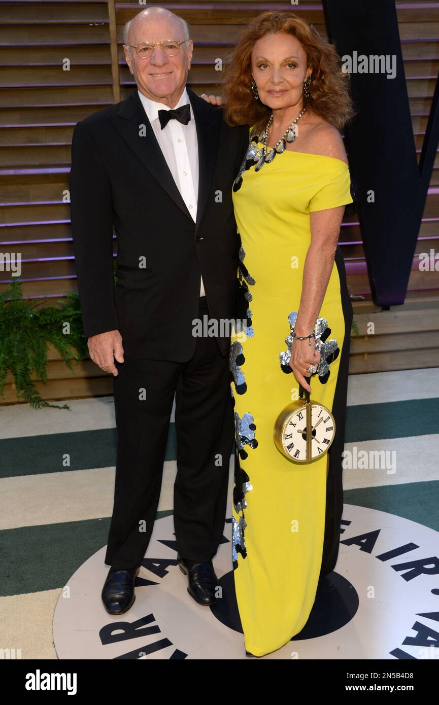 Barry Charles Diller, left and Diane von Fürstenberg attend the 2014 ...