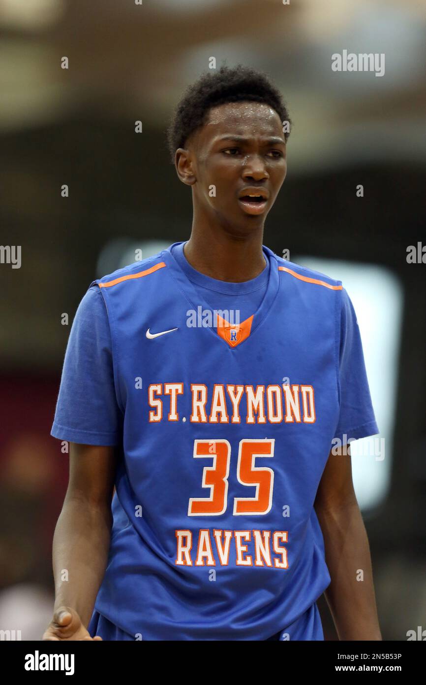 St. Raymond Ravens Sidney Wilson #35 against Christ the King during a ...