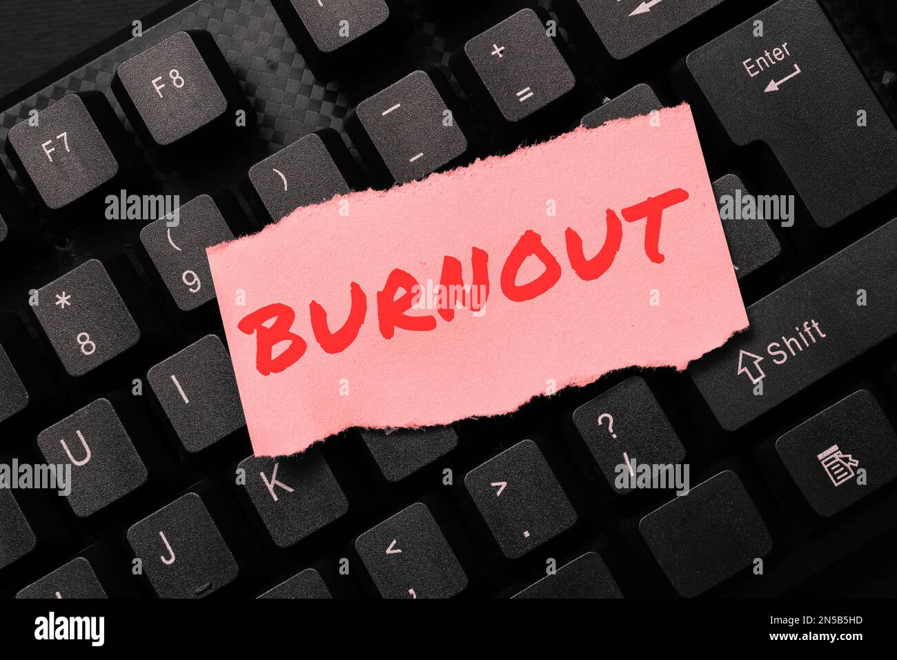 Conceptual display Burnout. Internet Concept Feeling of physical and ...