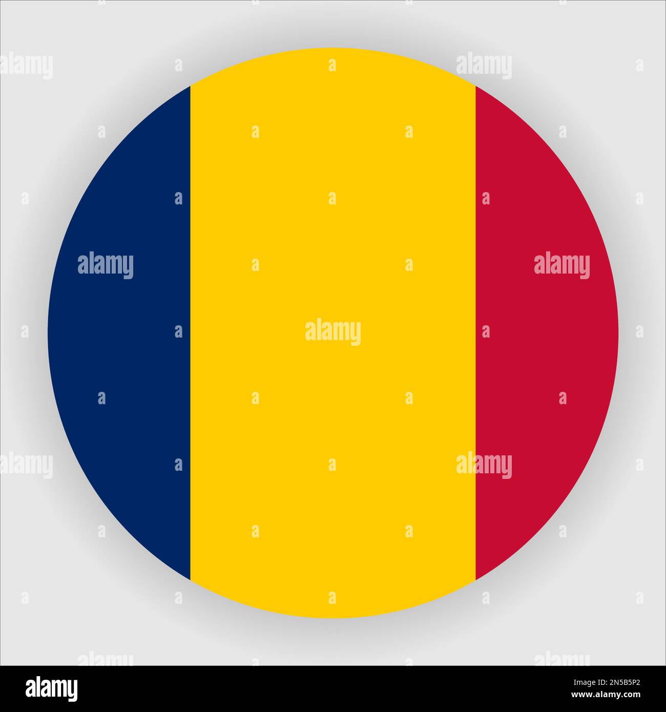Chad Flat Rounded Flag Icon Button Vector Stock Vector Image & Art - Alamy