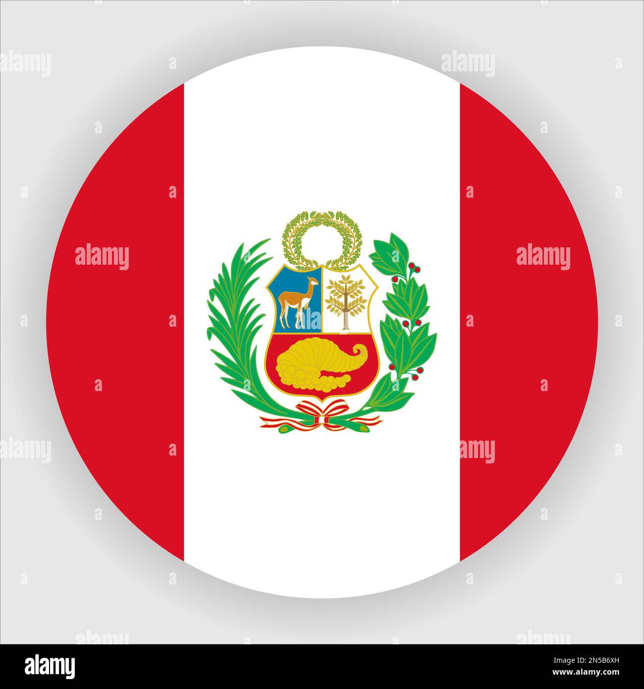 Peru Flat Rounded Flag Icon Button Vector Stock Vector Image & Art - Alamy