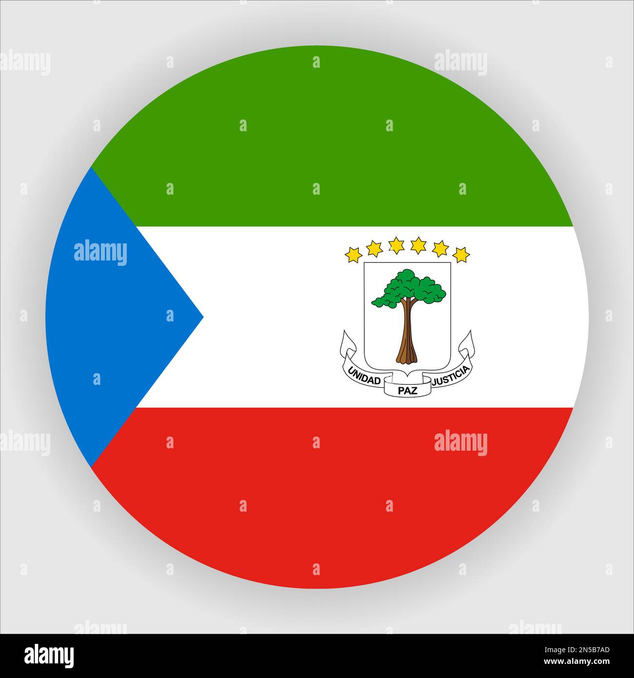 Equatorial Guinea Flat Rounded Flag Icon Button Vector Stock Vector Image & Art - Alamy