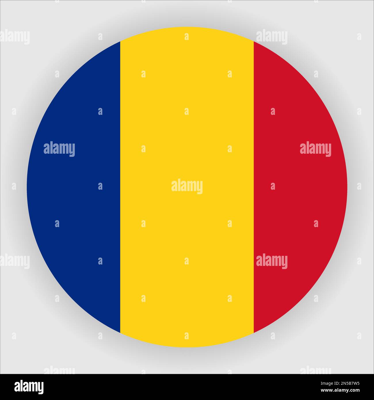 Romania Flat Rounded Flag Icon Button Vector Stock Vector Image & Art ...