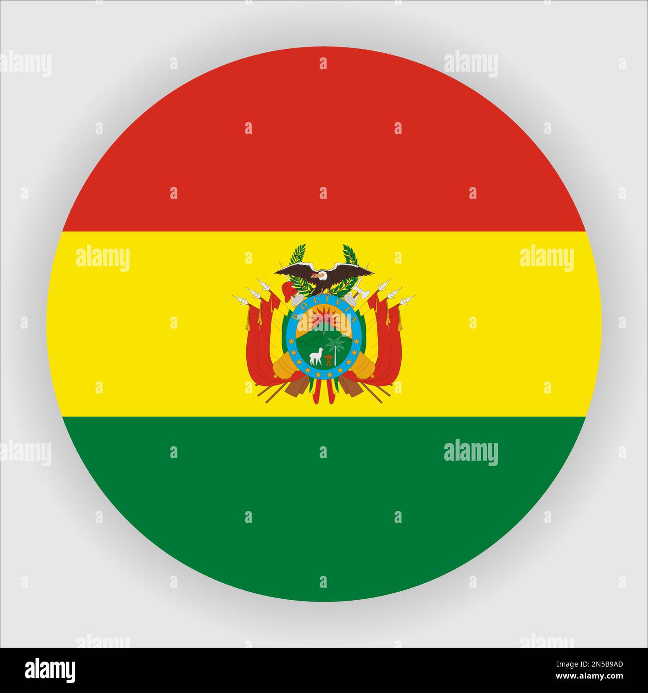 Bolivia Flat Rounded Flag Icon Button Vector Stock Vector Image And Art