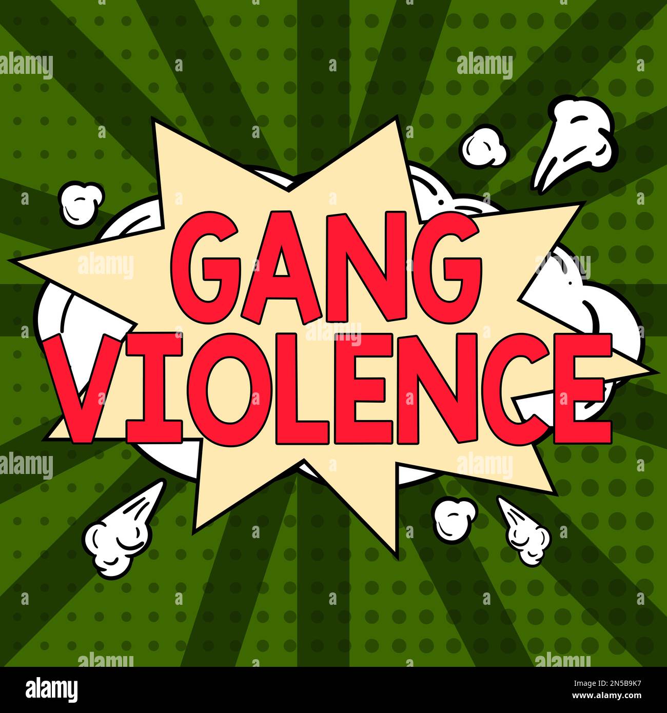 Conceptual display Gang Violence. Concept meaning infringement of the ...