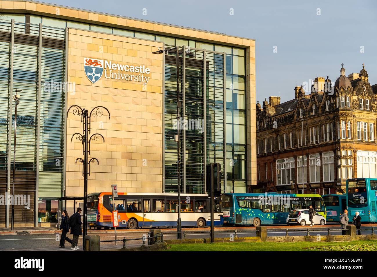 A view of a building on the Newcastle University campus, In Newcastle ...