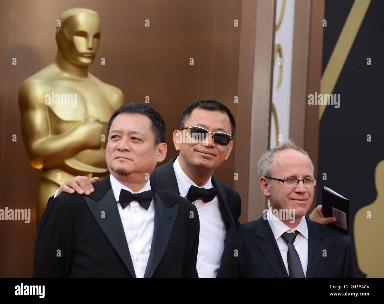 From left, William Chang Suk Ping, Wong Kar-wai, and Philippe Le Sourd ...
