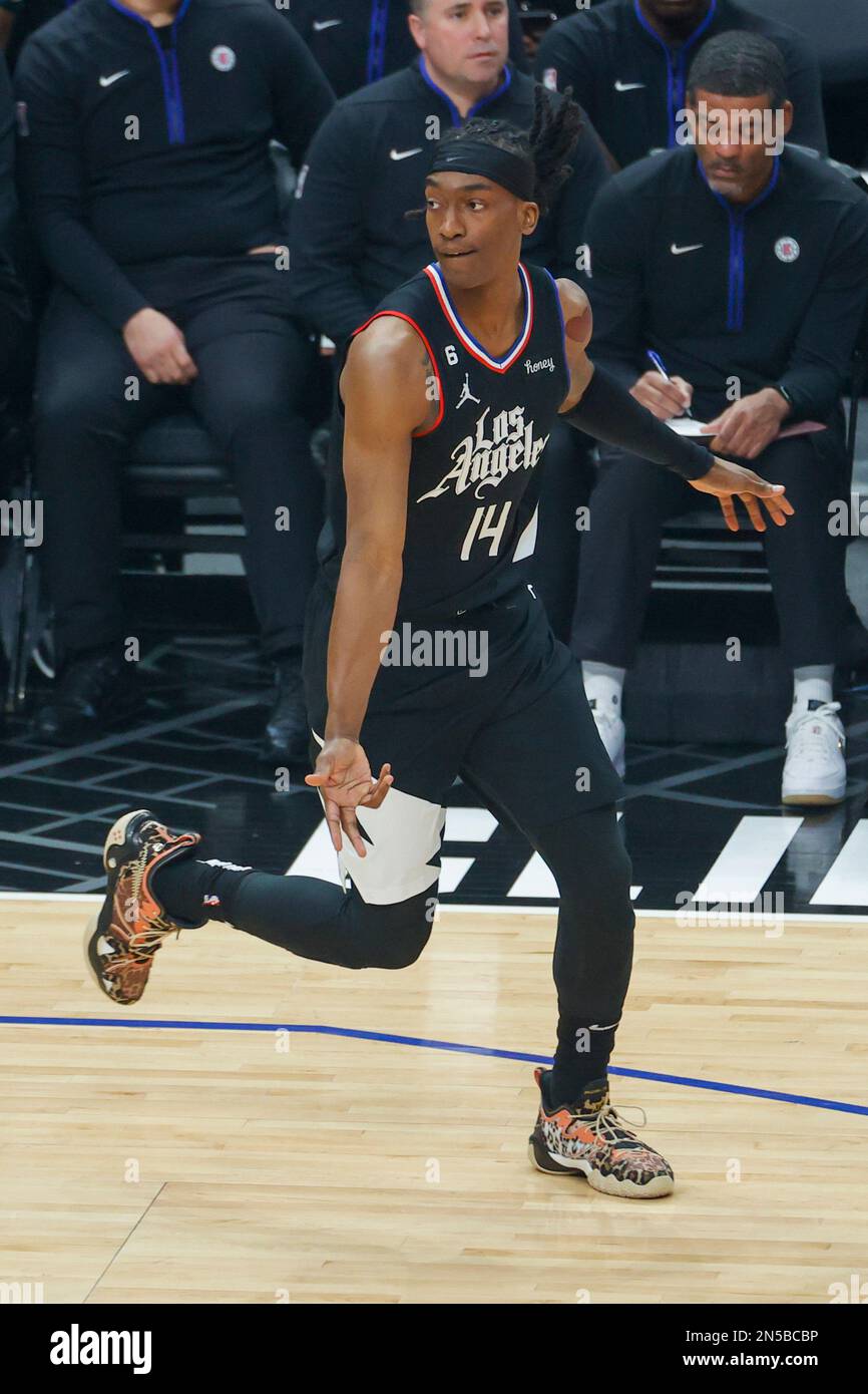 Los Angeles, United States. 08th Feb, 2023. Terance Mann of Los Angeles ...
