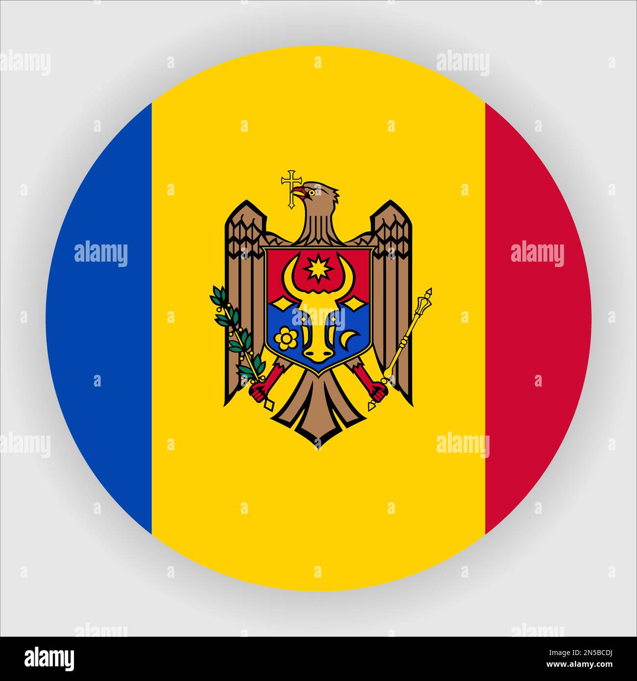 Moldova Flat Rounded Flag Icon Button Vector Stock Vector Image And Art