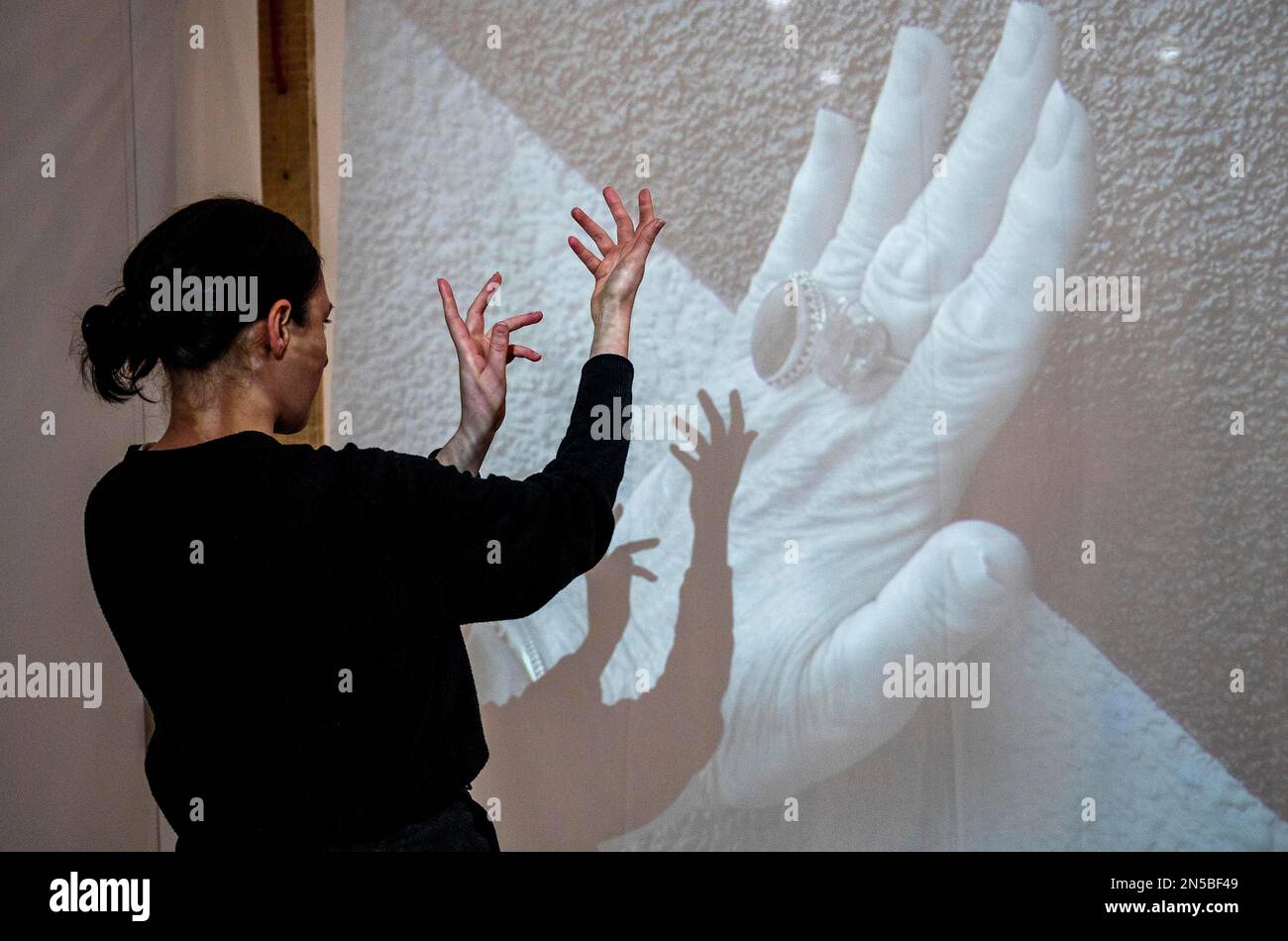 Brighton UK 9th February 2023 - Keziah Keeler from Towner Eastbourne ...