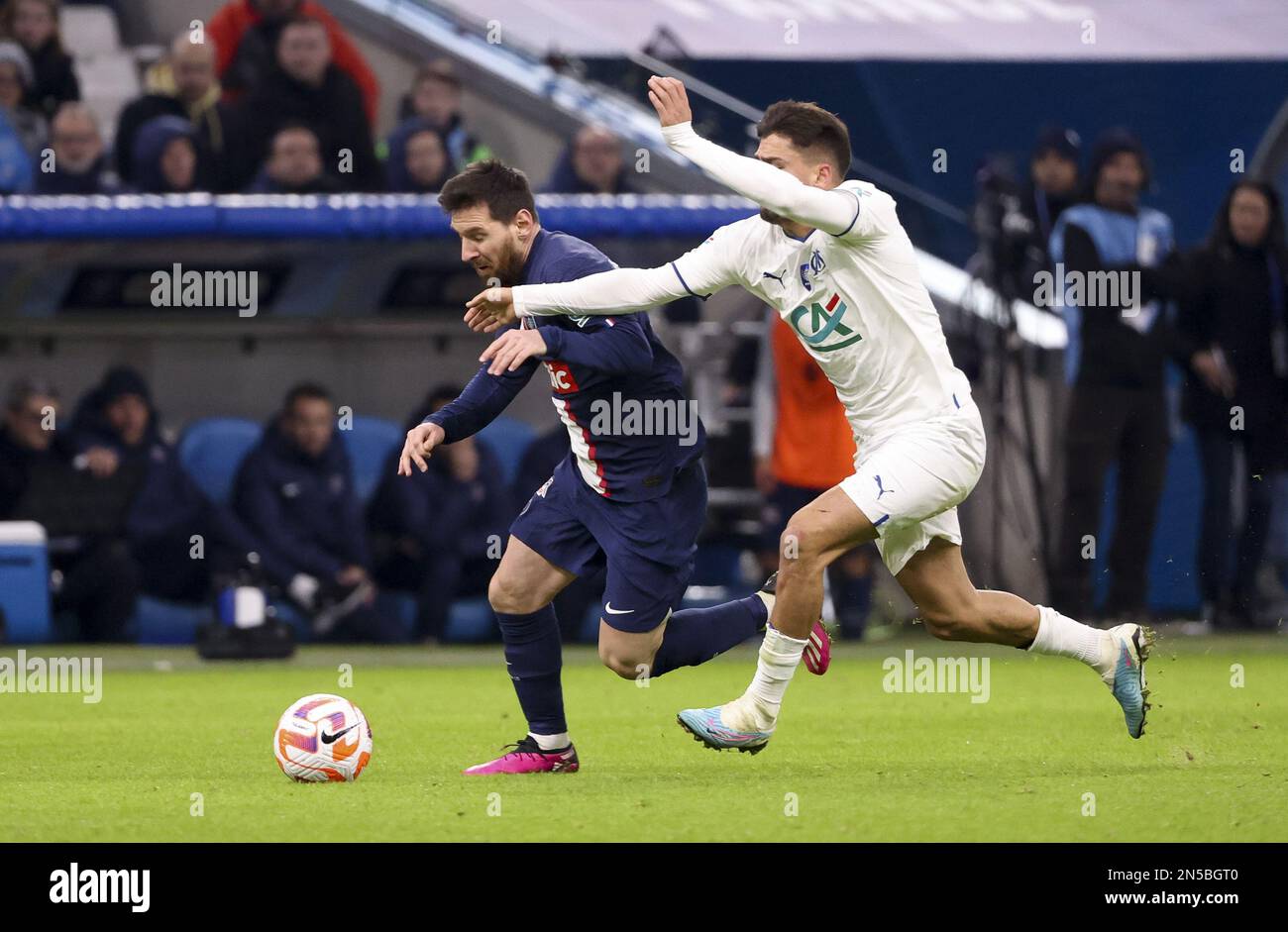 Lionel Messi of PSG during the French Cup round of 16 football match ...
