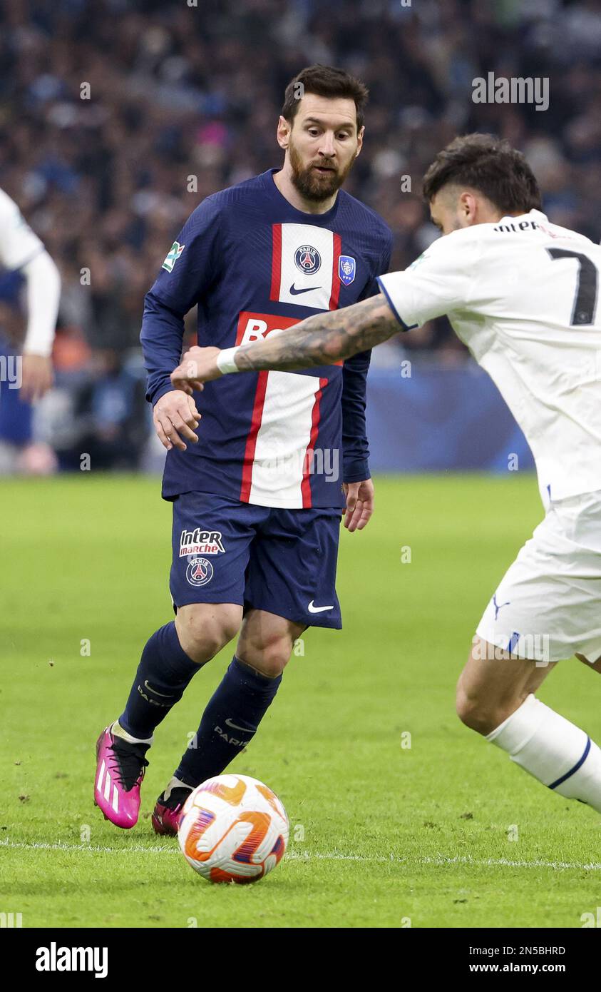 Lionel Messi of PSG during the French Cup round of 16 football match ...