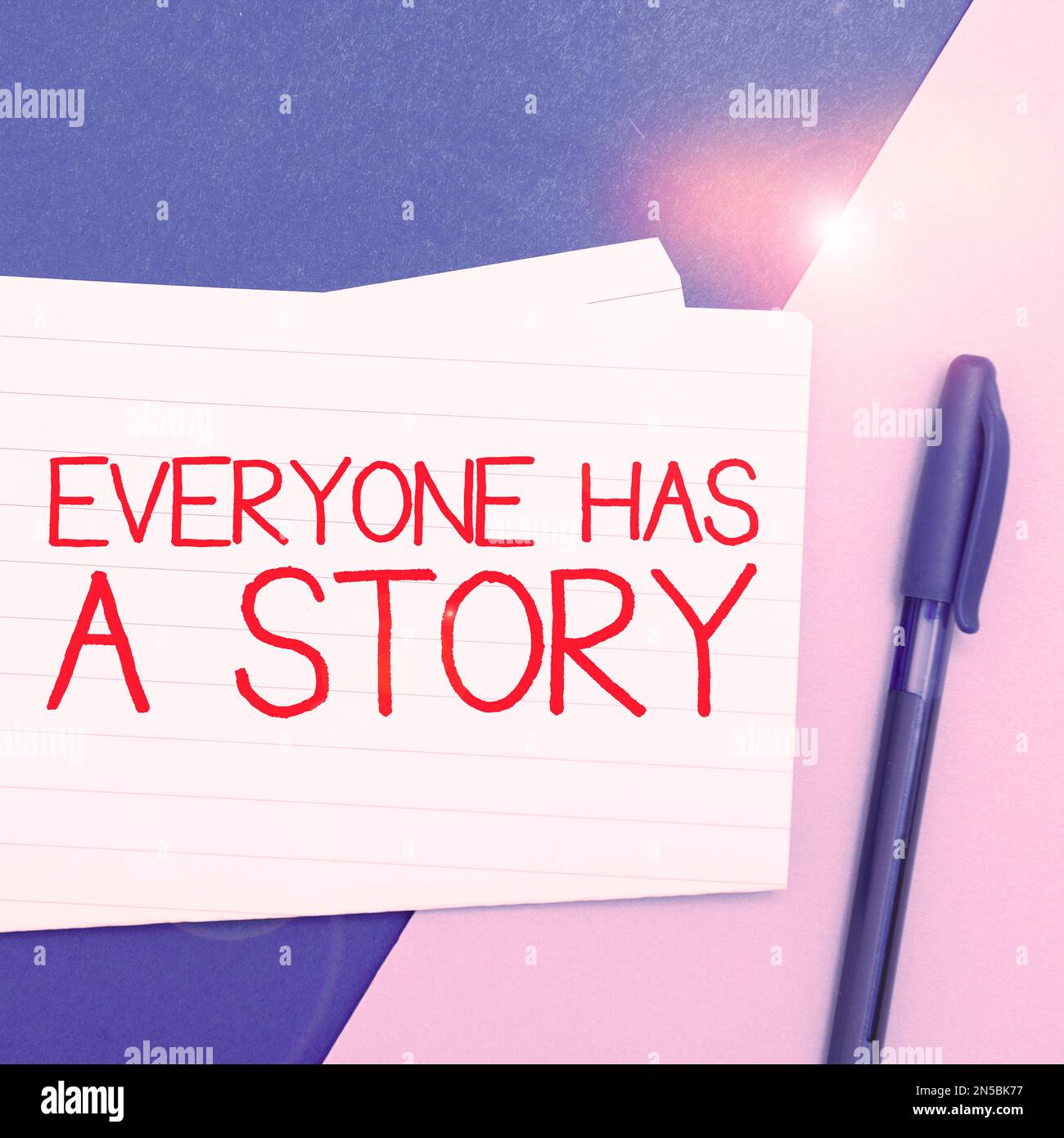Conceptual display Everyone Has A Story, Business concept Background ...