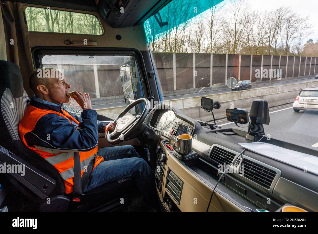 Transport lorry cab interior hi-res stock photography and images - Alamy