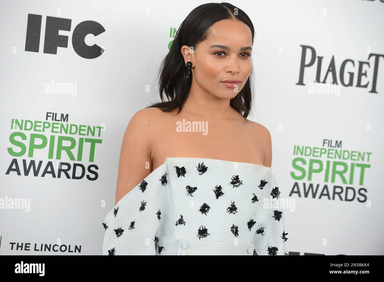 Zoe Kravitz arrives at the 2014 Film Independent Spirit Awards, on ...