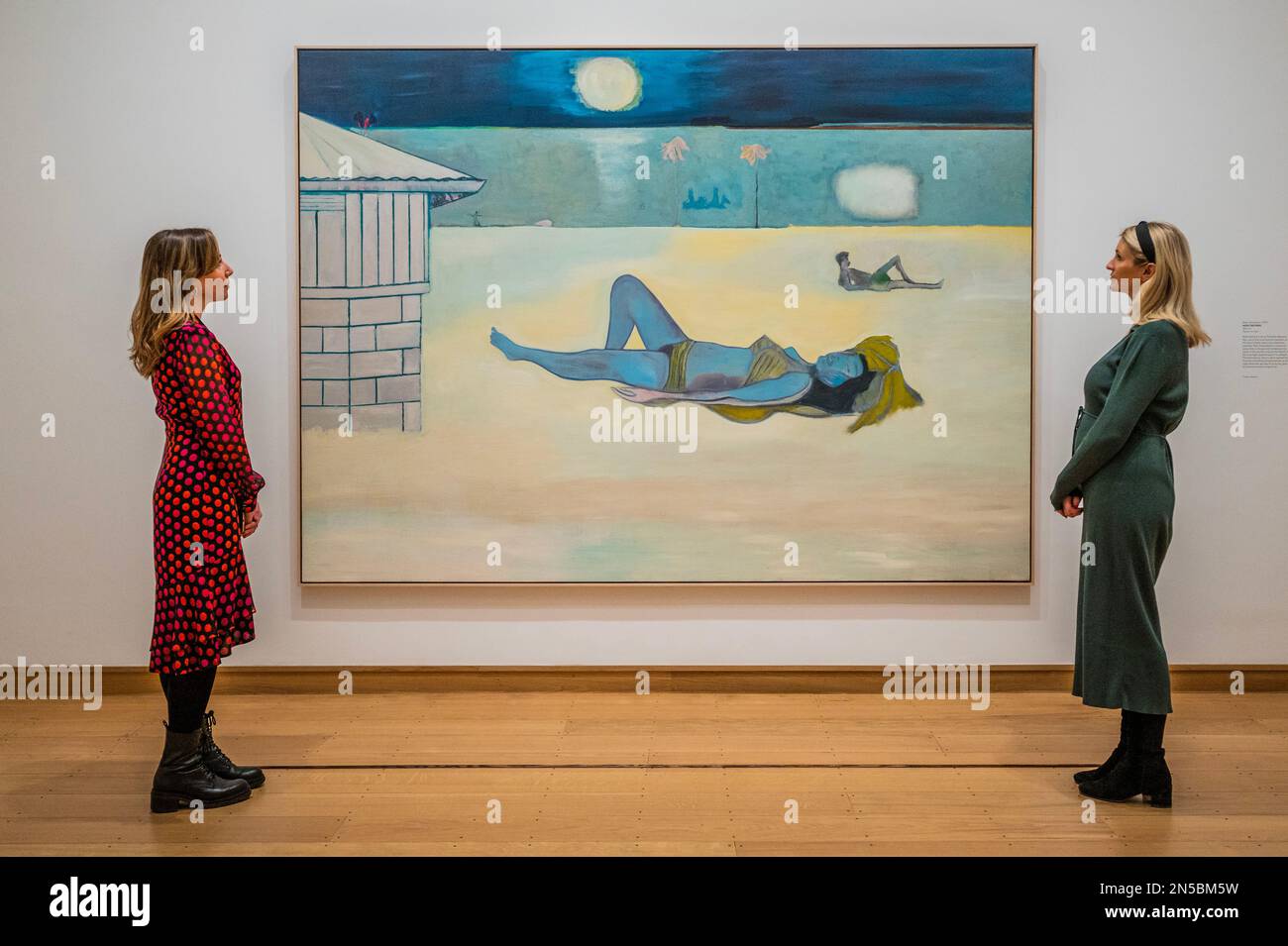 London, UK. 9th Feb, 2023. Night Bathers, 2019 - Peter Doig, a new ...