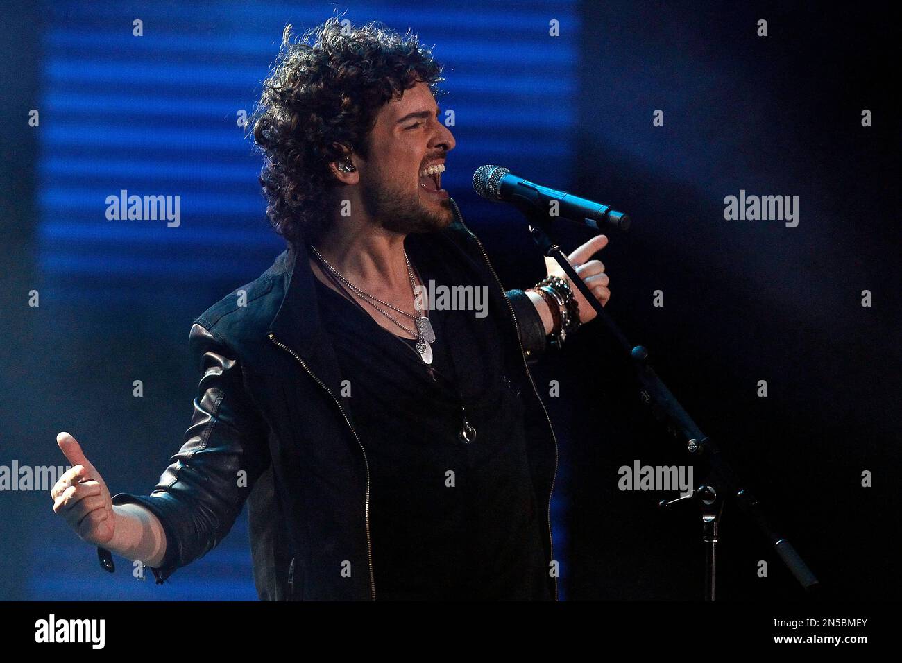 Puerto Rican singer Tommy Torres performs at the Vina del Mar ...