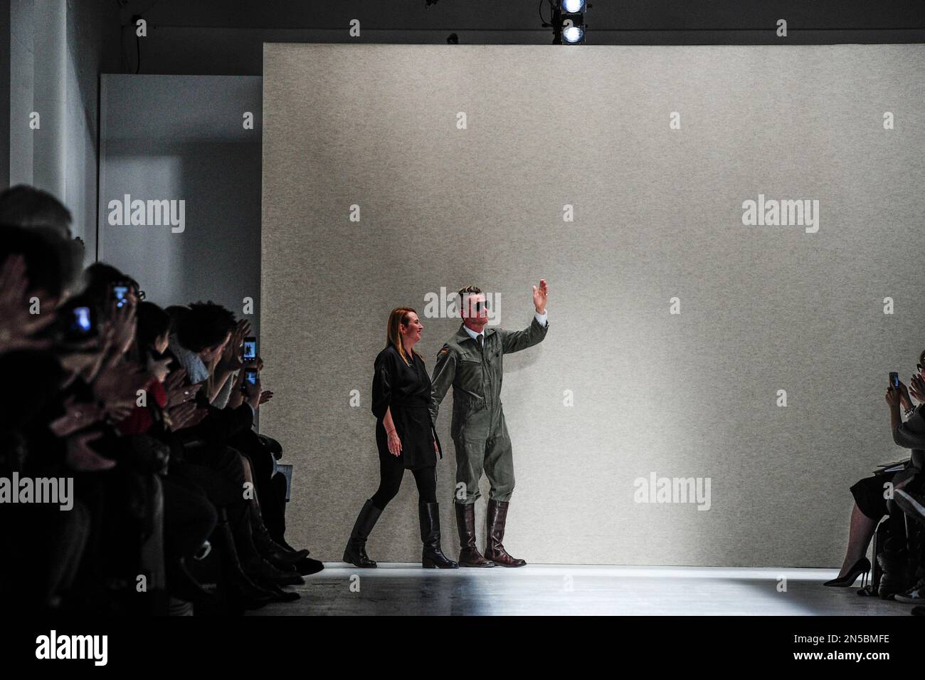 Belgian designers An Vandevorst, left, and Filip Arickx for fashion ...