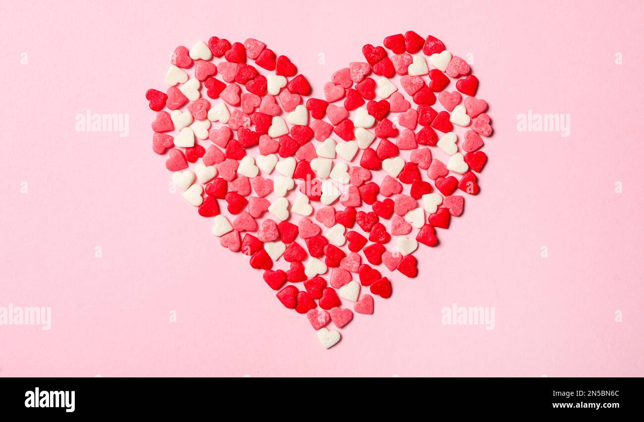 Heart made sprinkles on hi-res stock photography and images - Alamy