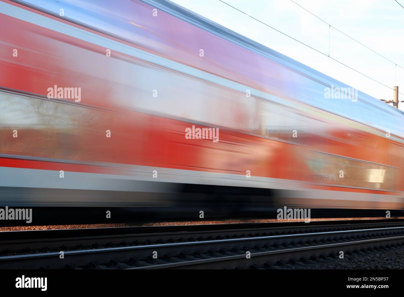 rush pasting express train, Germany Stock Photo - Alamy