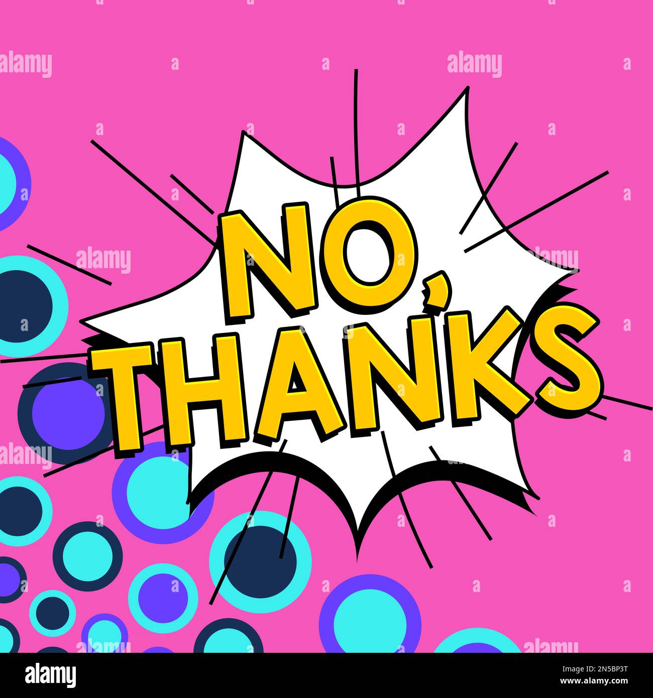 Hand writing sign No, Thanks, Word for Answering question using these ...