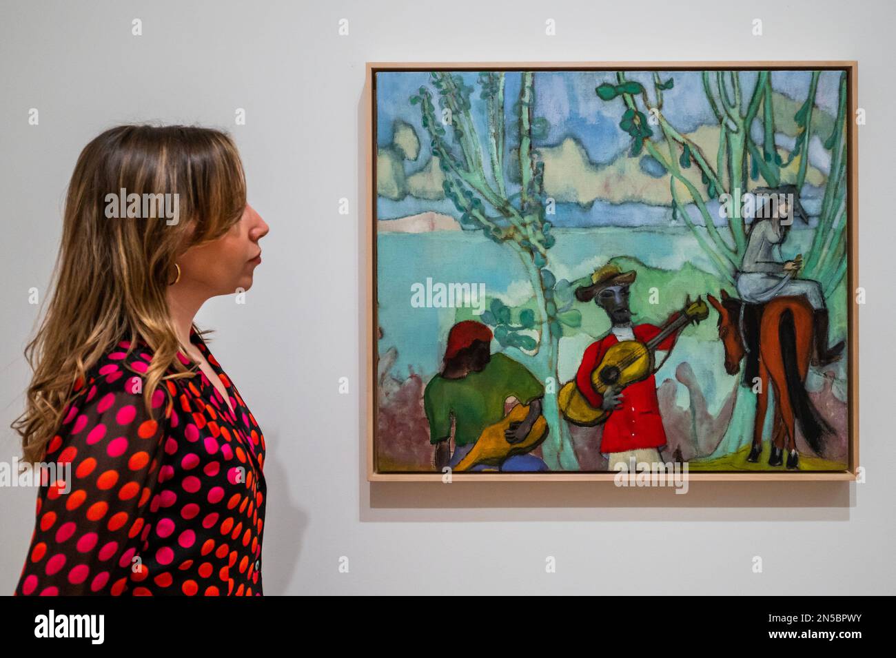 London, UK. 9th Feb, 2023. Music (2 Trees), 2019 - Peter Doig, a new ...