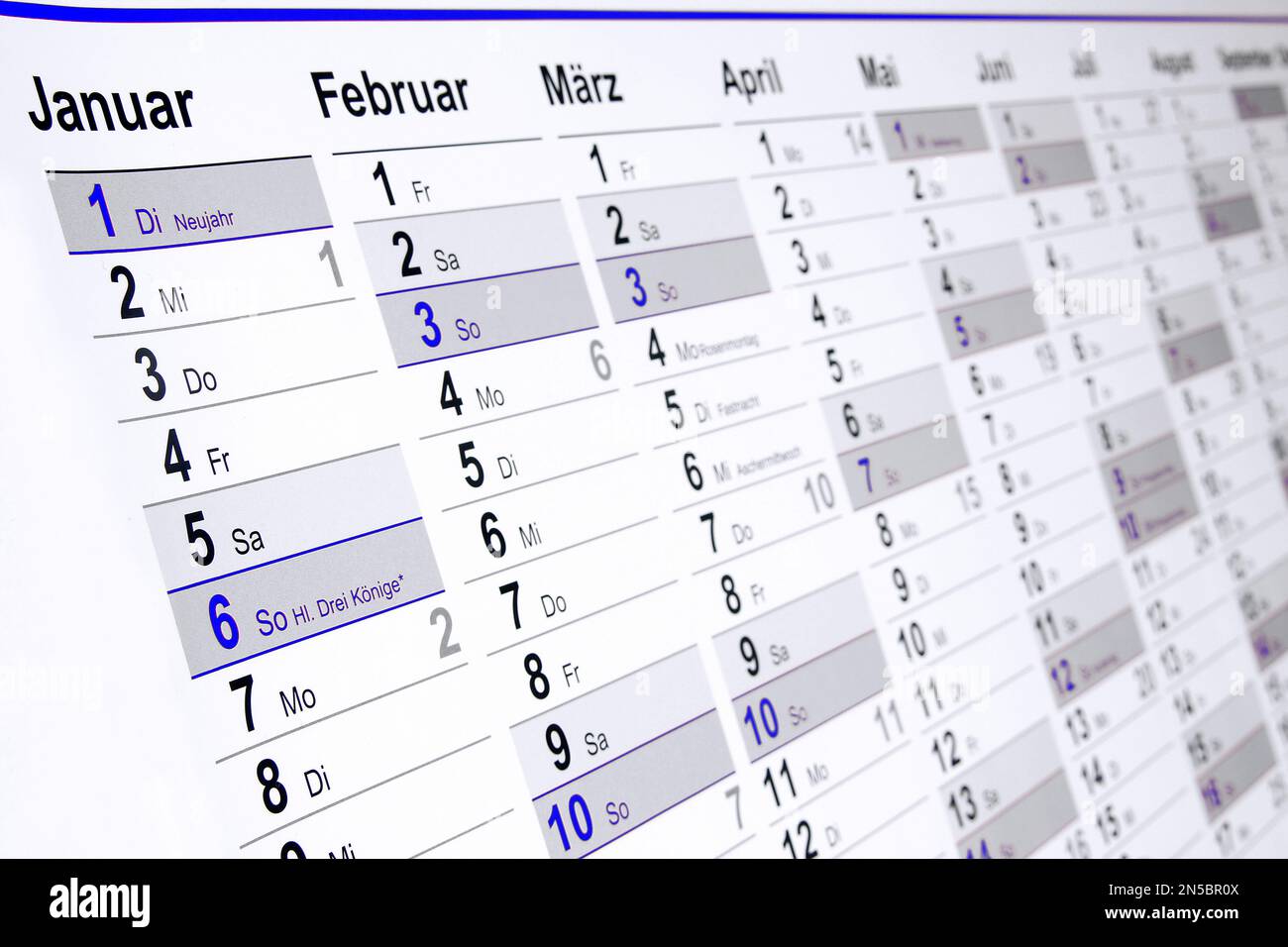 2019 calendars hi-res stock photography and images - Alamy