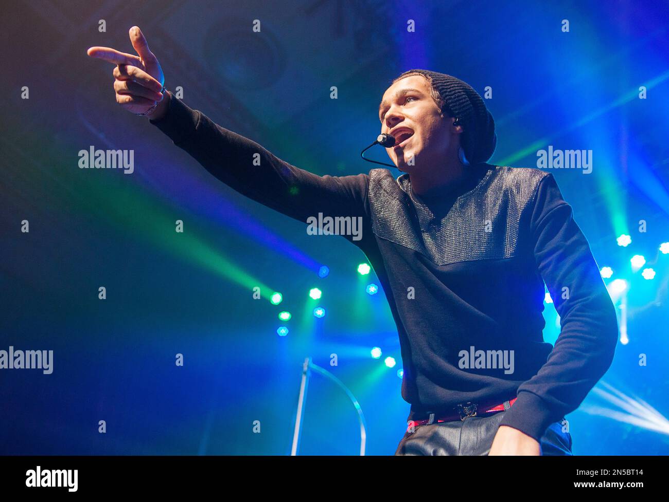 Austin Mahone performing as part of the MTV Artist To Watch Tour at The ...
